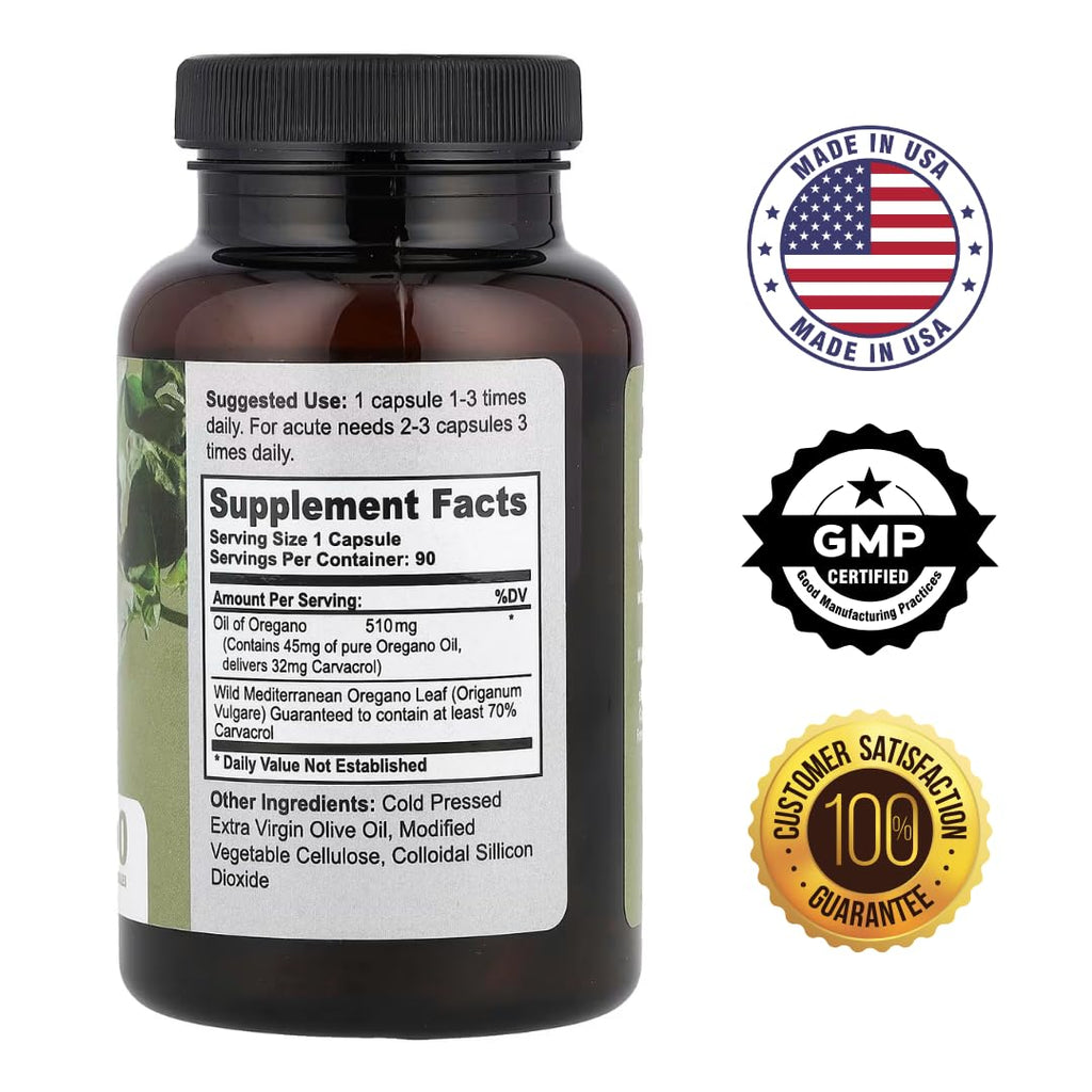 70% carvacrol oil of oregano