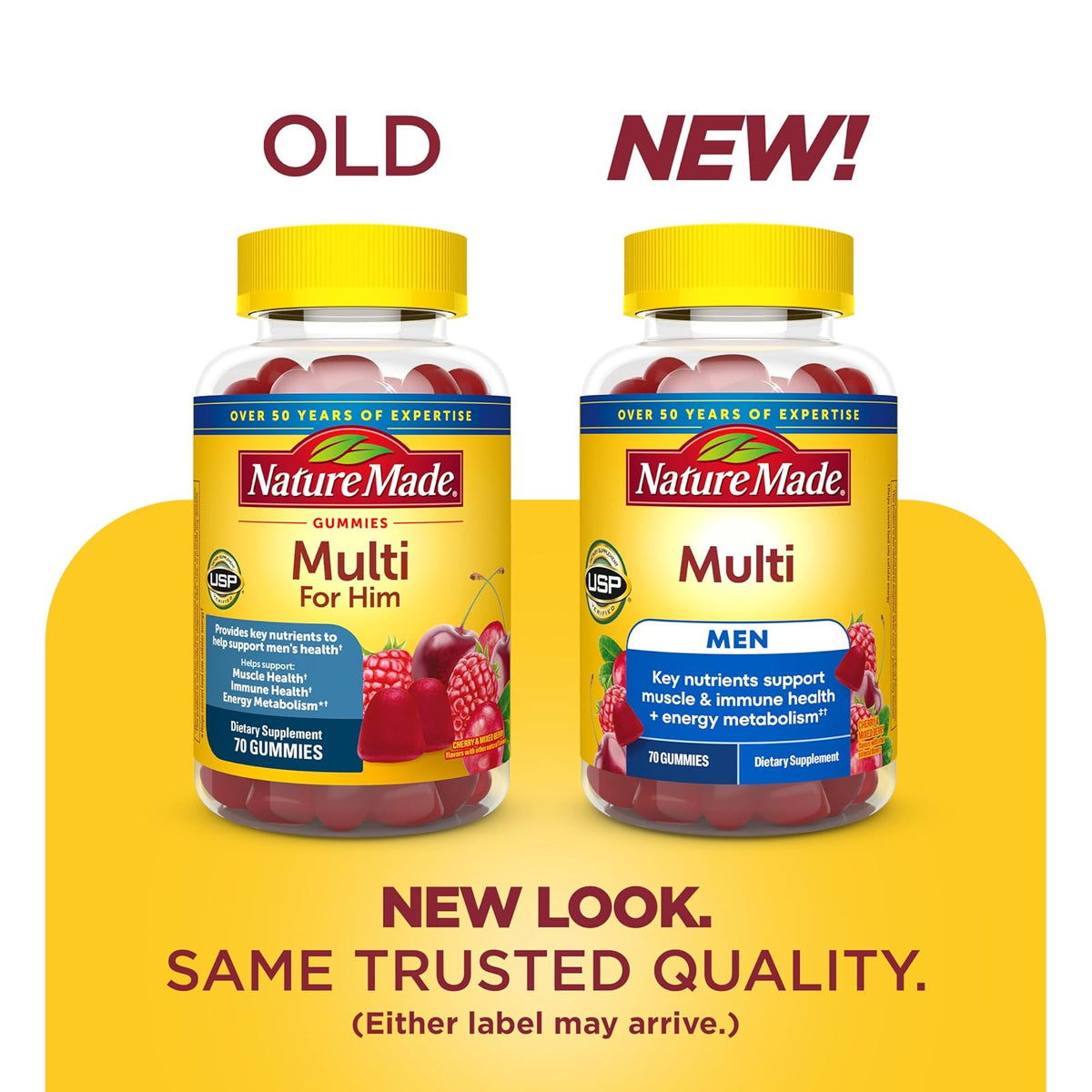70 count men's gummy vitamins