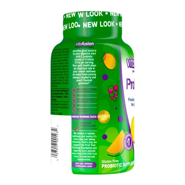 70 count probiotic gummies for daily use