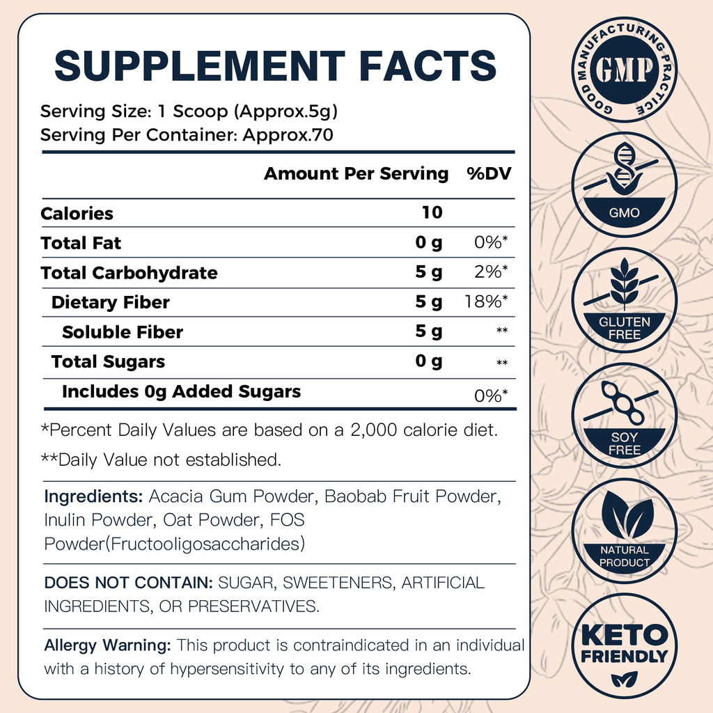 70 servings of digestive support