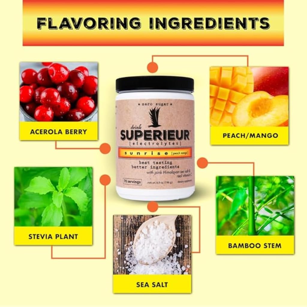 70 servings of electrolyte powder