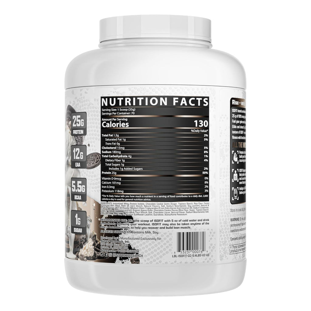 70 servings of whey protein isolate