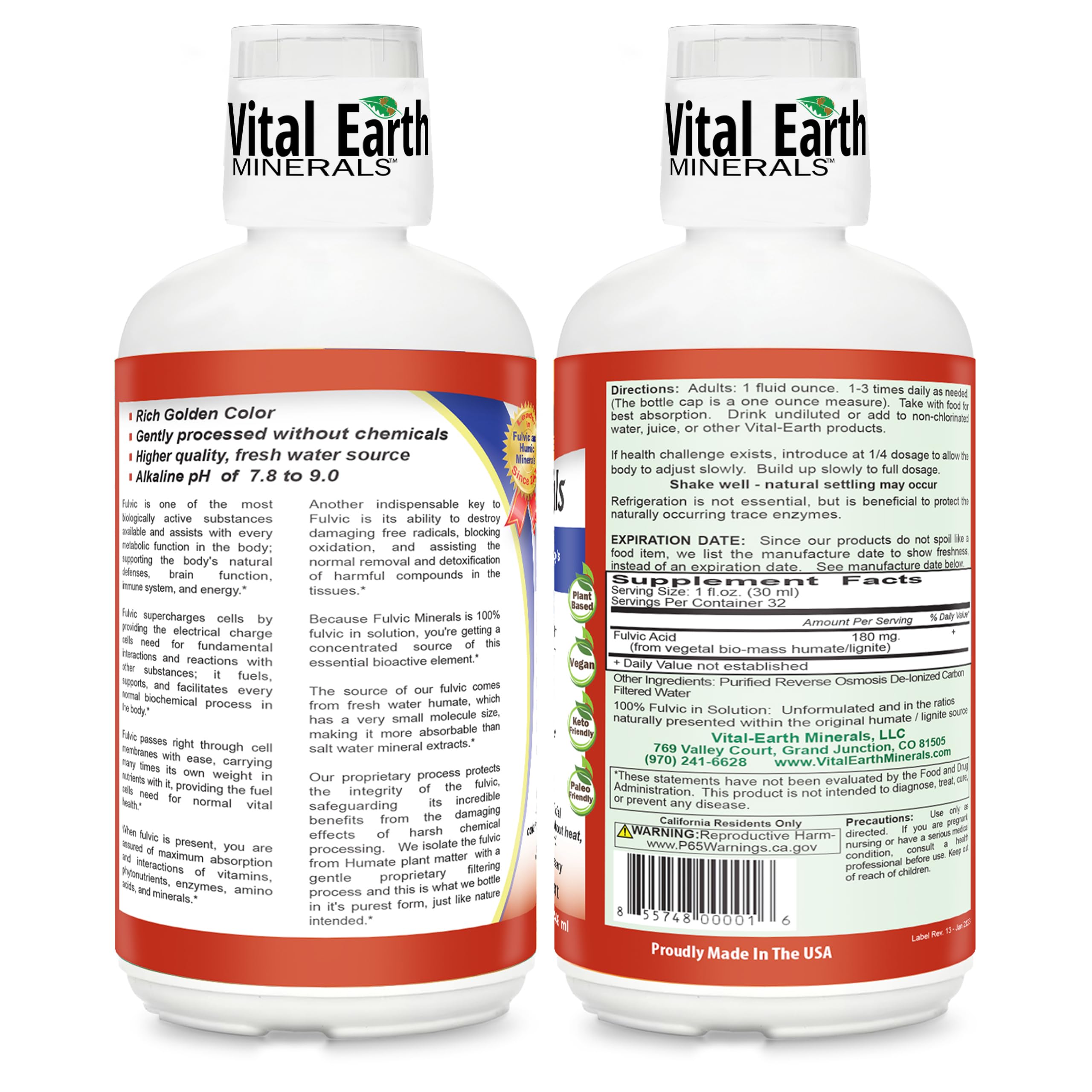 70+ trace minerals for vitality