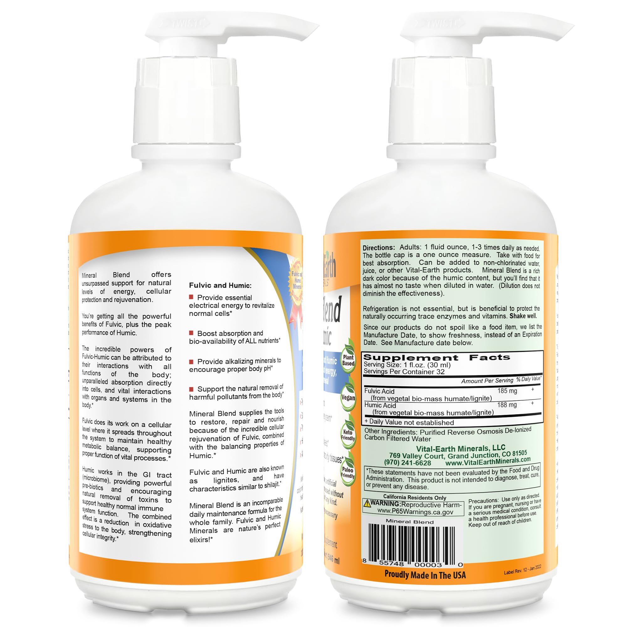 70+ trace minerals for vitality