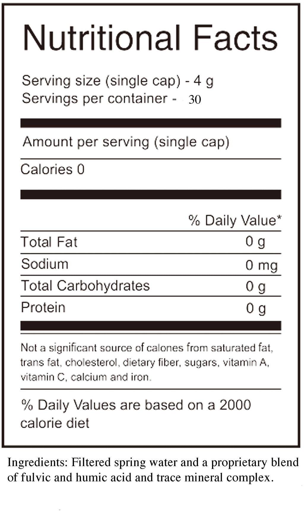 70+ trace minerals supplement