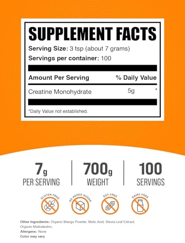 700 g creatine for muscle gain