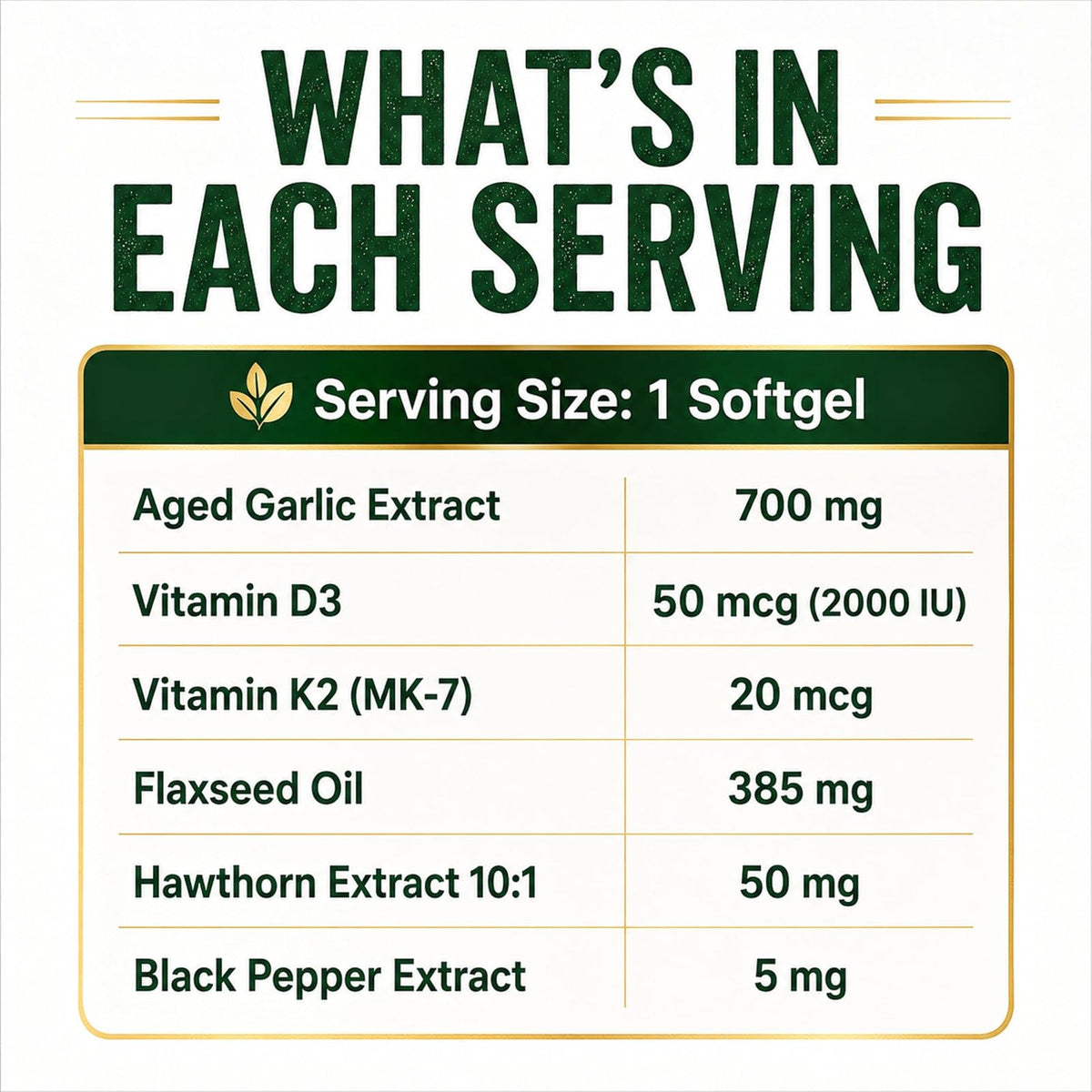700 mg garlic extract for wellness