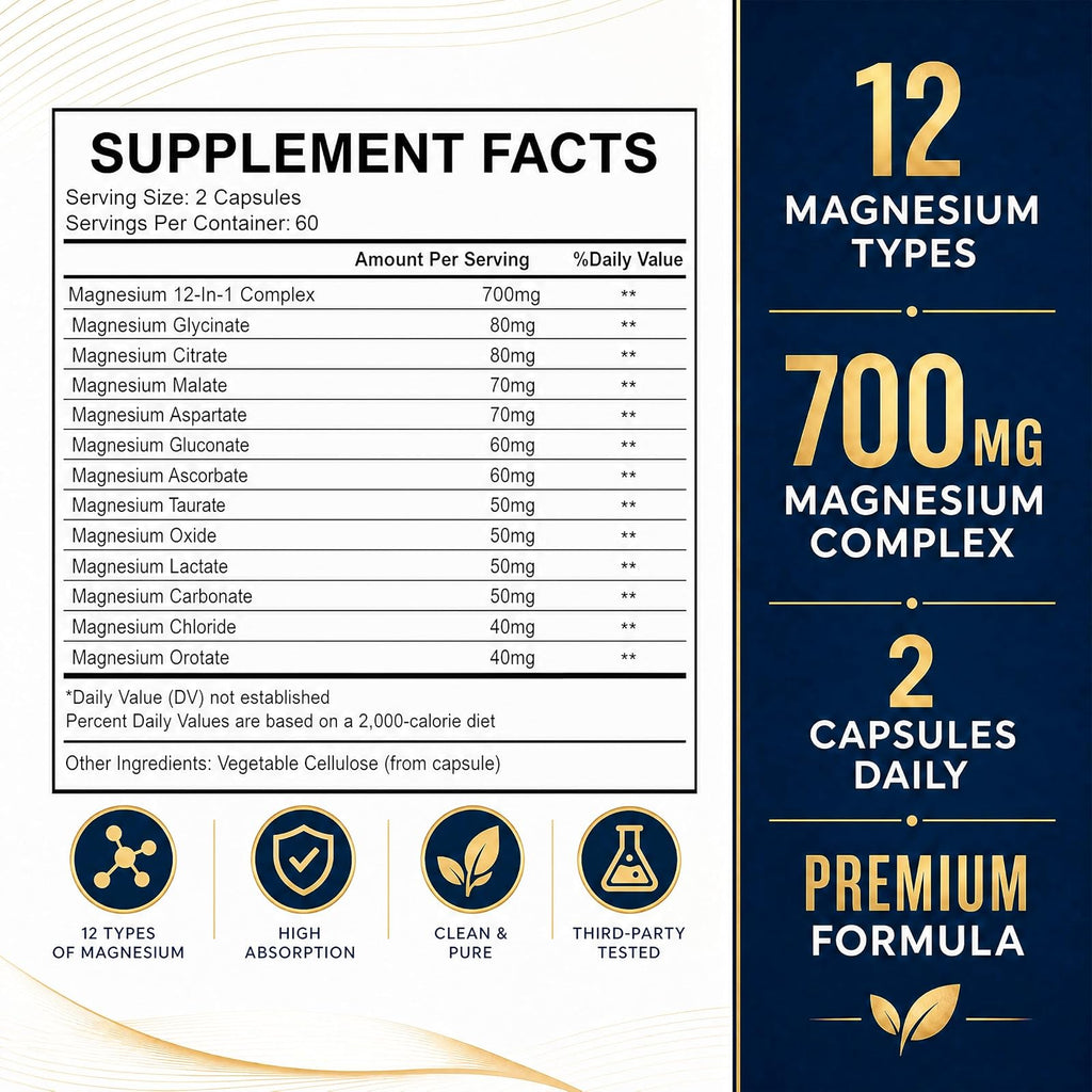 700 mg magnesium for muscle health