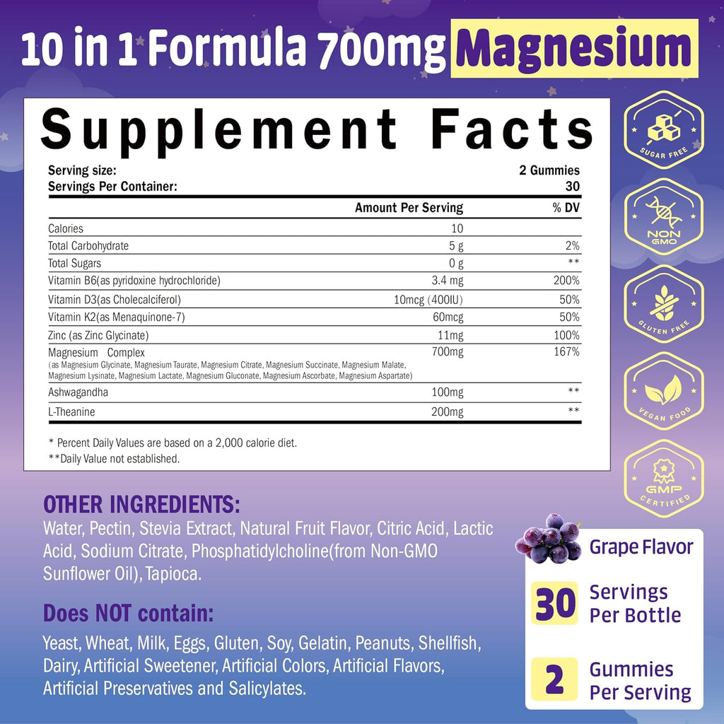 700 mg magnesium for relaxation