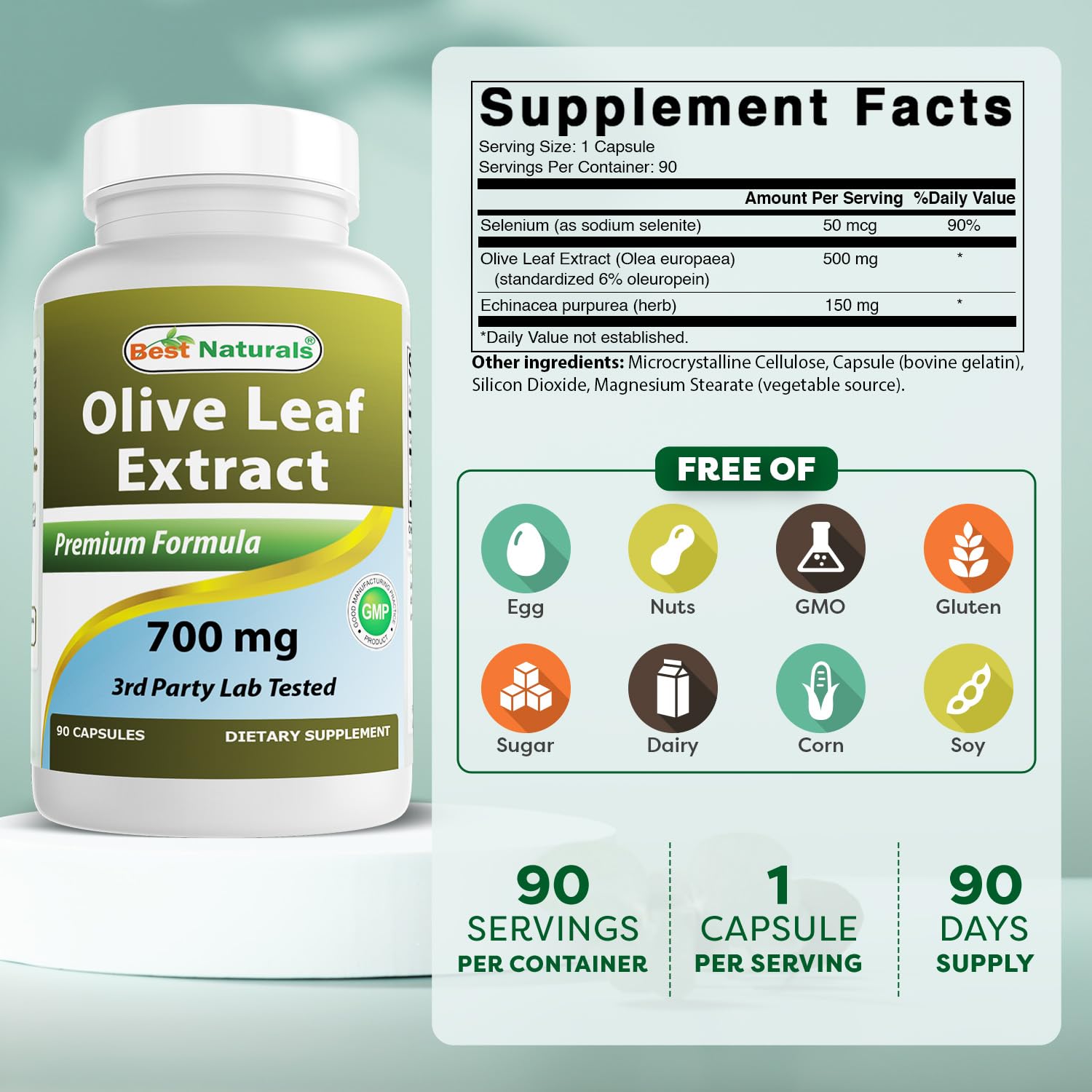 700 mg olive leaf capsules