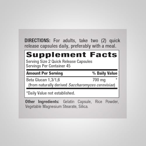 700mg beta glucan per capsule
