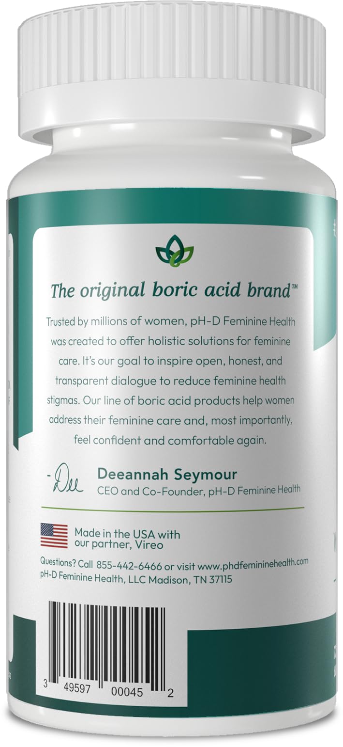 72 count pH-D boric acid convenience
