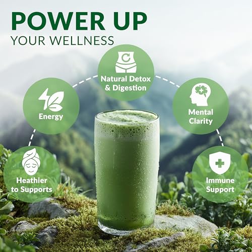 72 servings of wheat grass powder