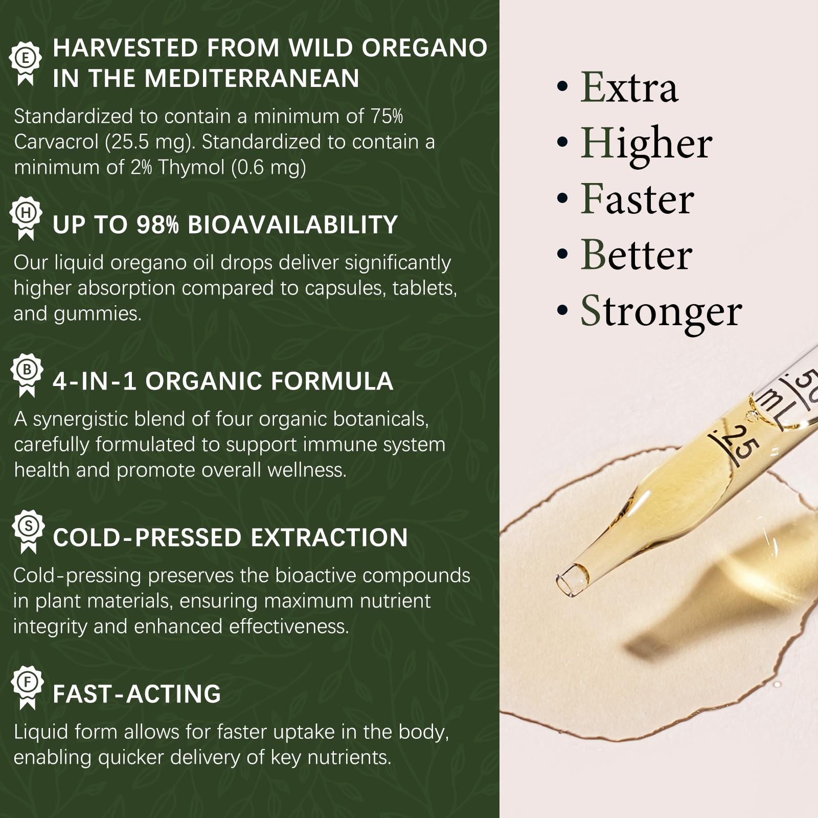 75% carvacrol oregano oil