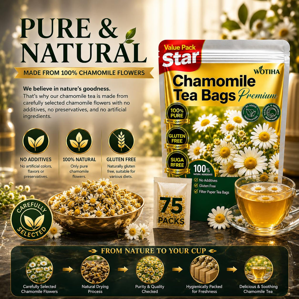 75 count chamomile tea bags convenience