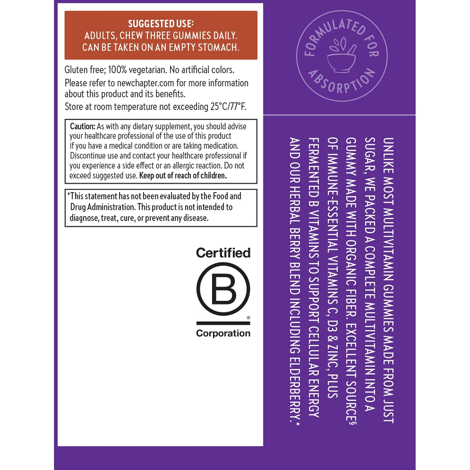 75 count gummy multivitamins for wellness