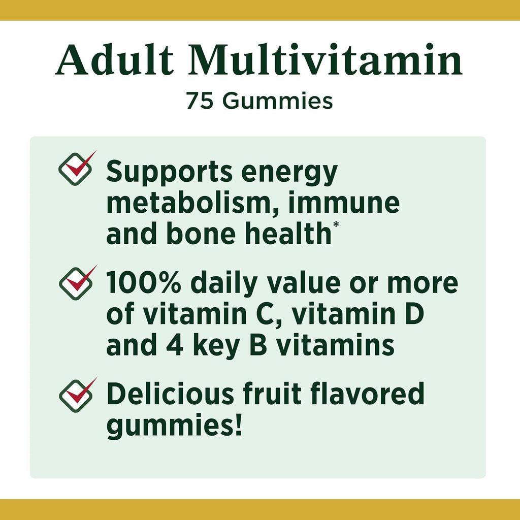 75 count multivitamin gummies for energy