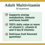 75 count multivitamin gummies for energy