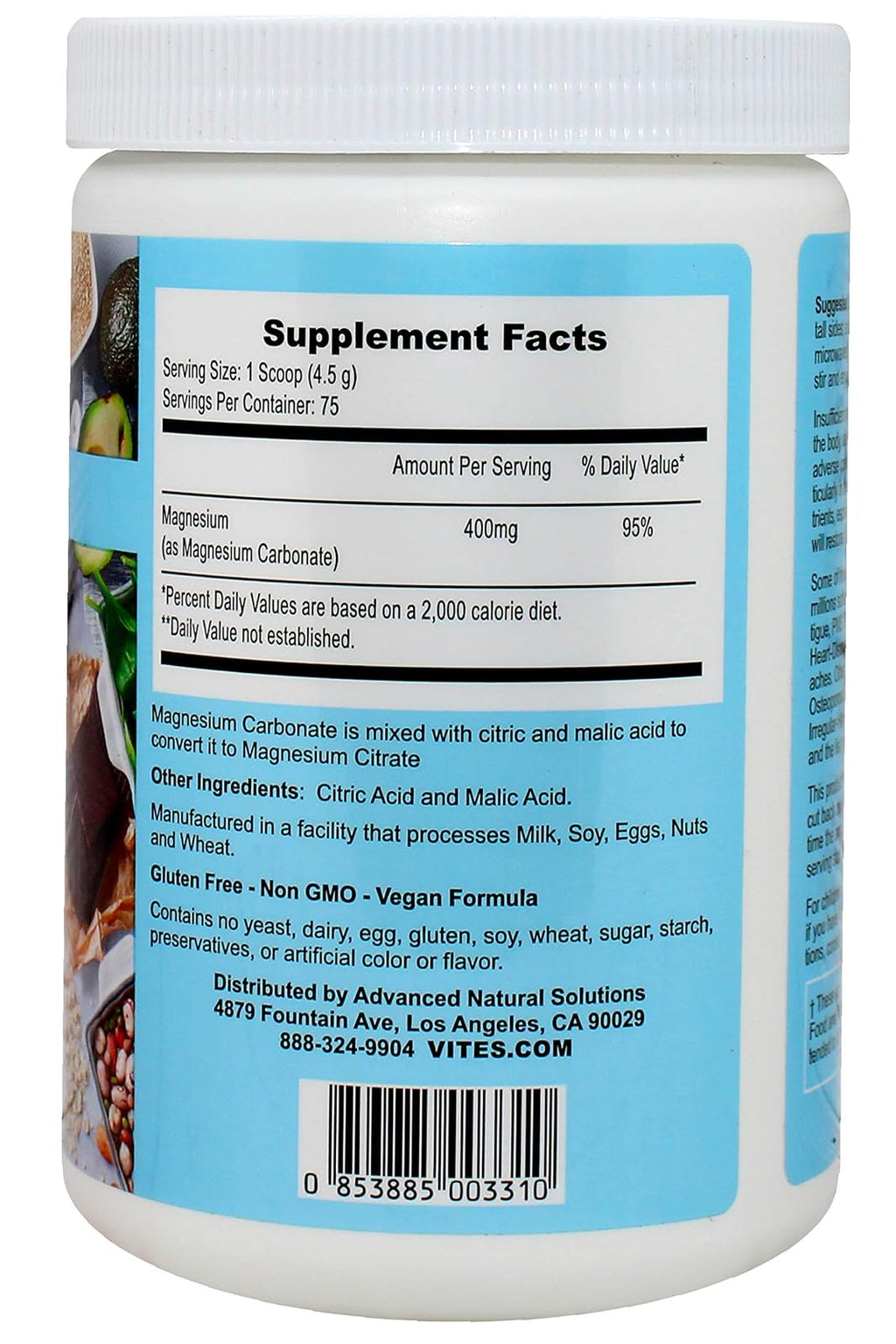 75 Servings of Magnesium Glycinate