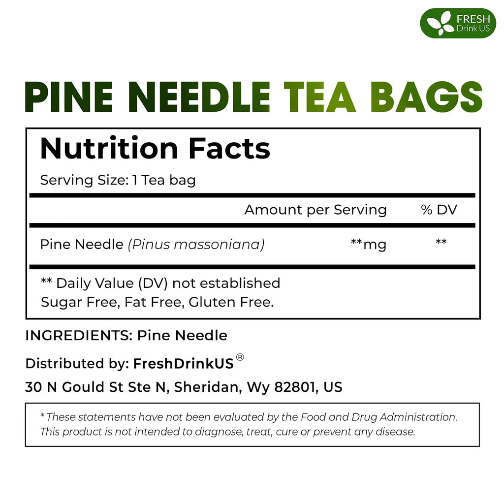 75 tea bags of pine needle goodness