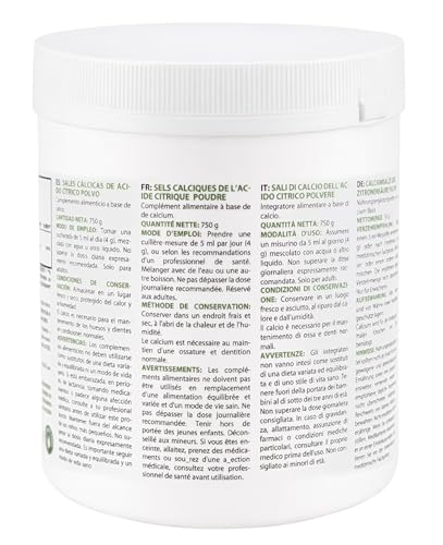 750 g Calcium Citrate for muscle health