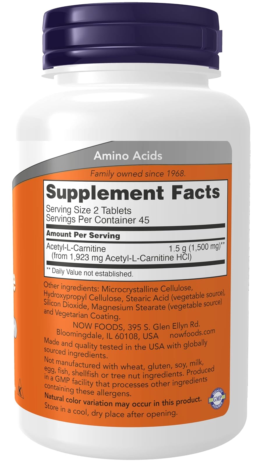 750 mg Acetyl-L-Carnitine for mental focus
