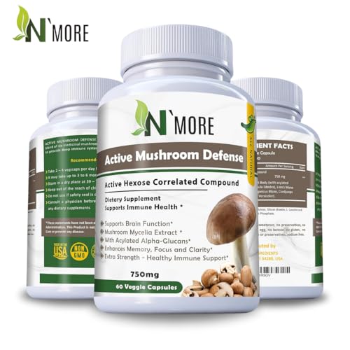 750 mg active mushroom blend