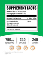 750 mg Artichoke Extract benefits