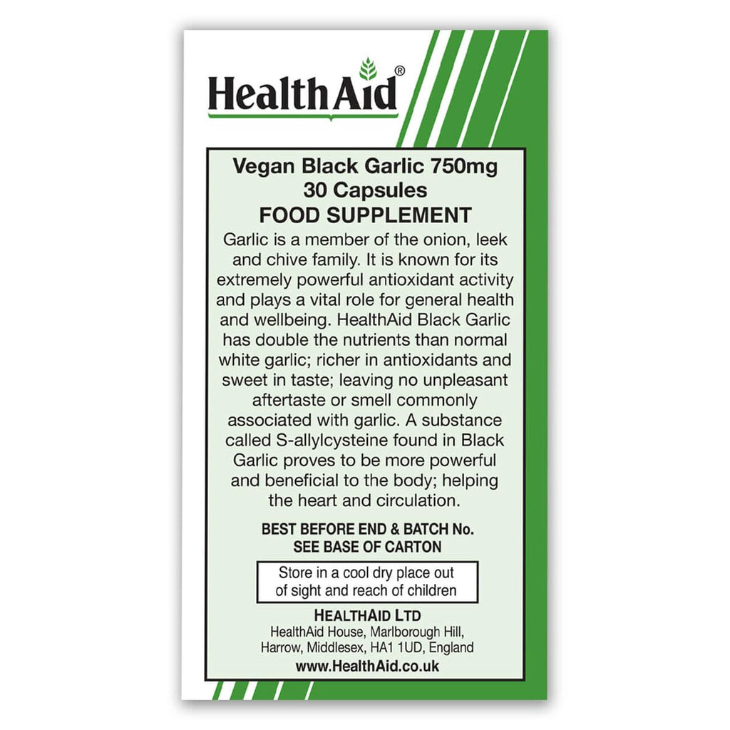 750 mg Black Garlic supplement for heart health