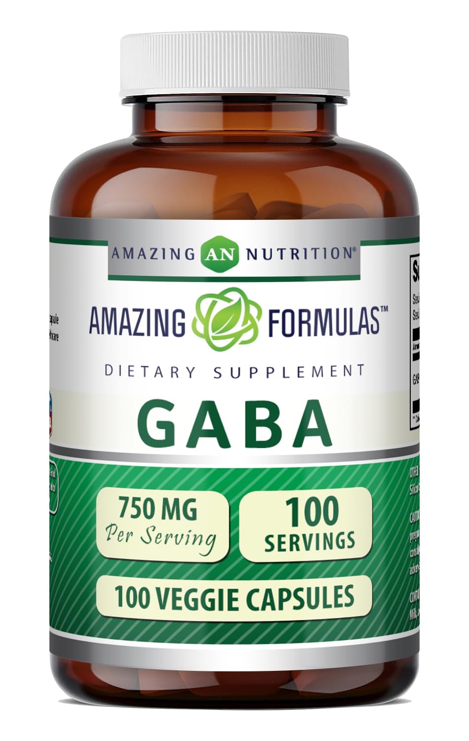 750 mg GABA capsules for relaxation