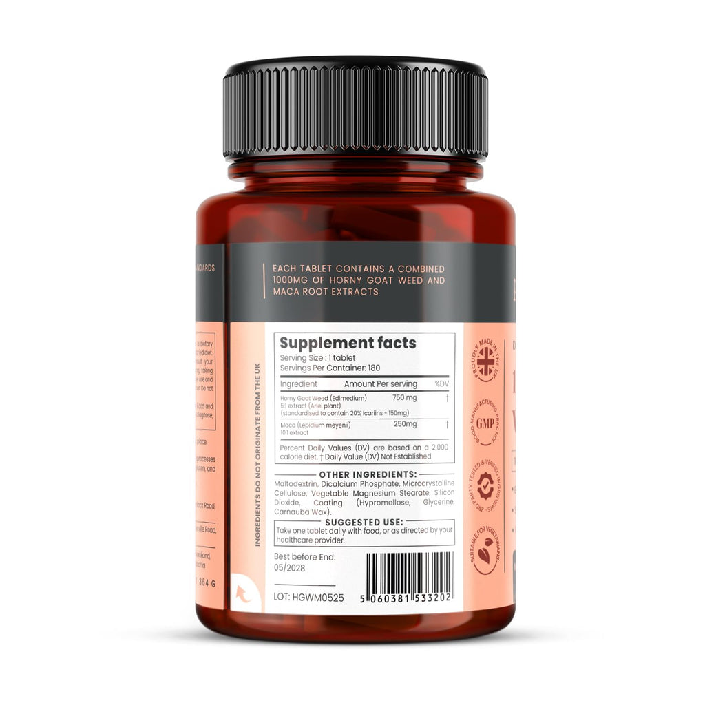 750 mg Horny Goat Weed tablets