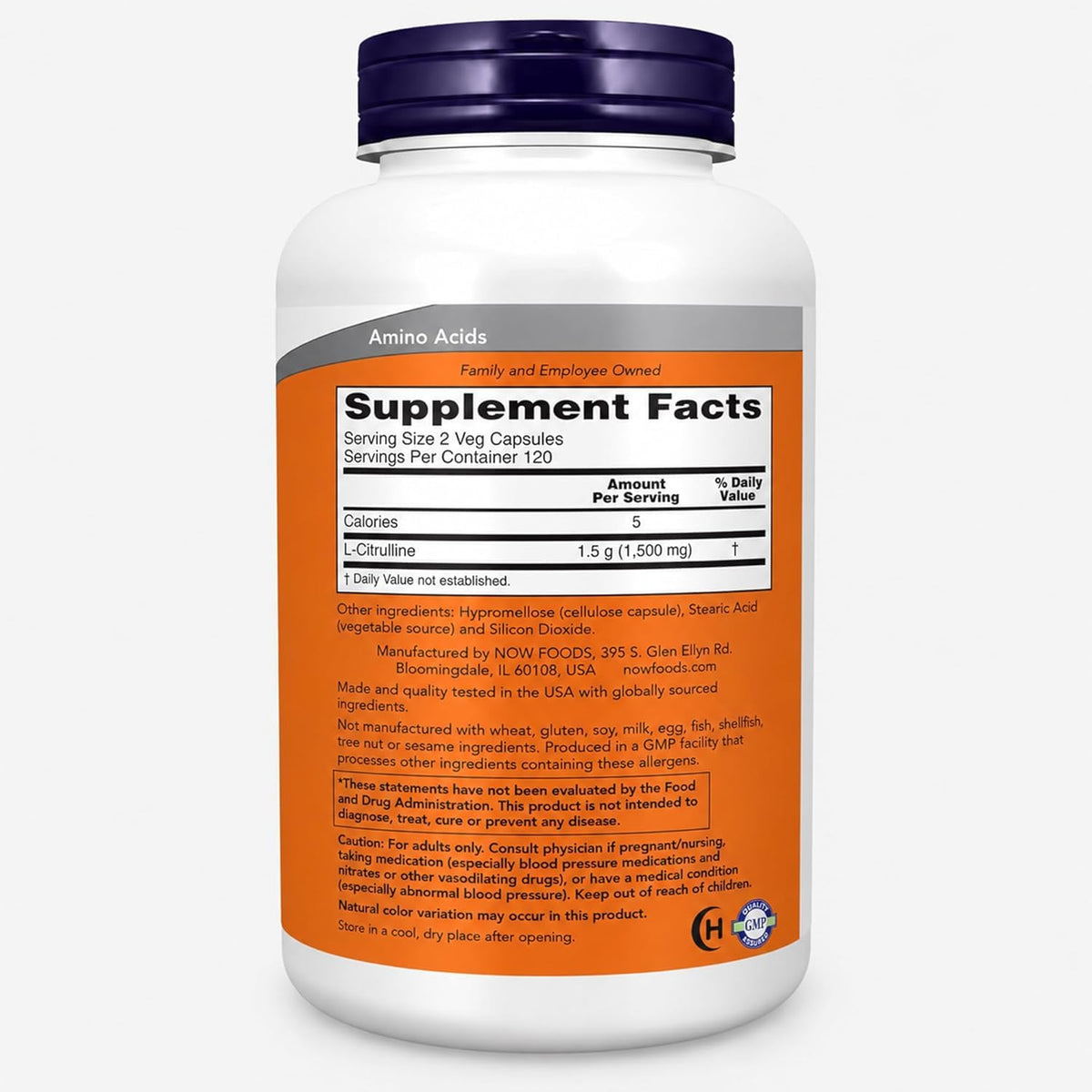 750 mg L-Citrulline veg capsules