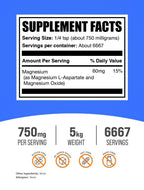 750 mg Magnesium L-Aspartate for energy support