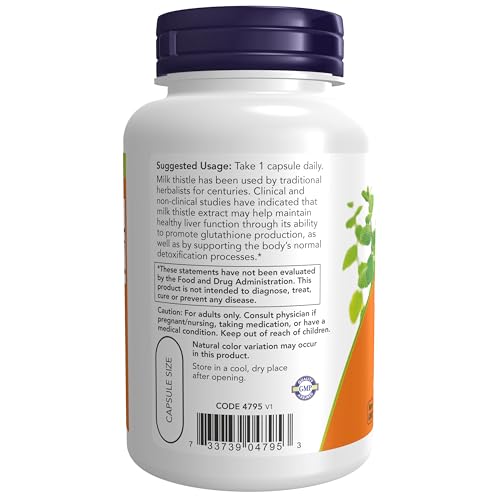 750 mg milk thistle for detox support