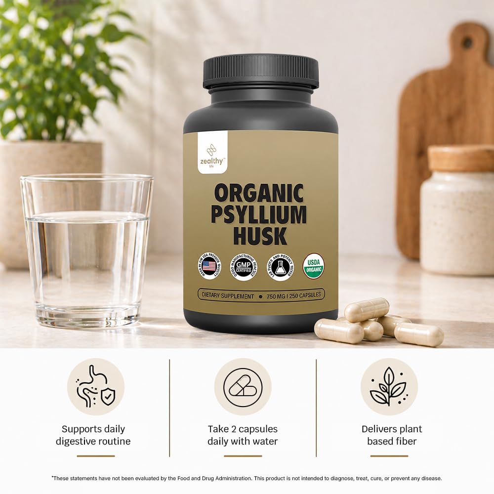 750 mg psyllium husk capsules