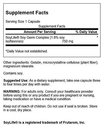 750 mg Soy Isoflavones capsules