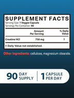 750 mg vegan creatine supplement
