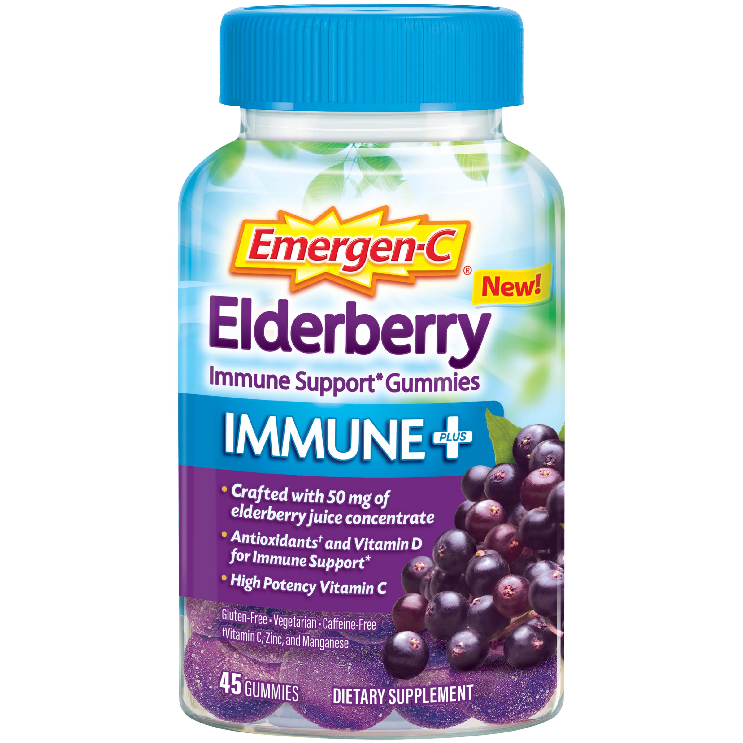 750 mg Vitamin C elderberry gummies
