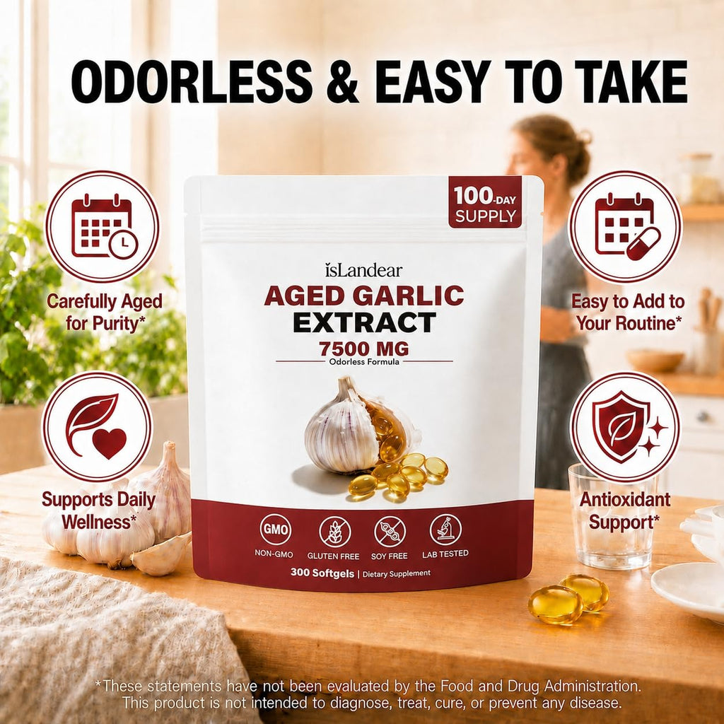 7500 mg aged garlic supplement