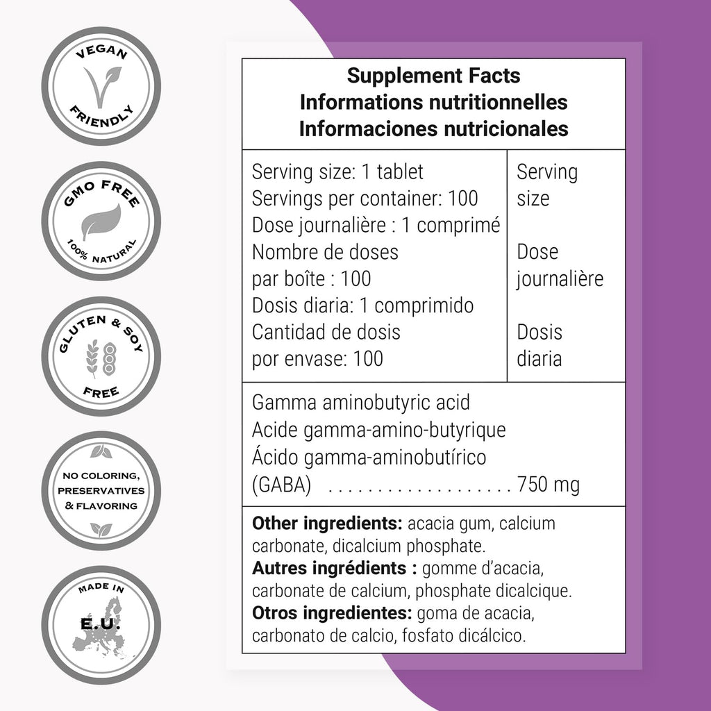 750mg GABA for relaxation