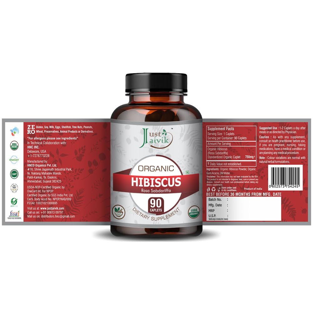 750mg hibiscus tablets for vitality
