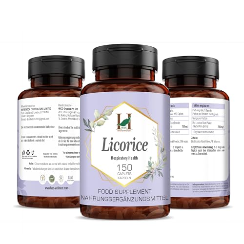 750mg licorice root caplets for wellness