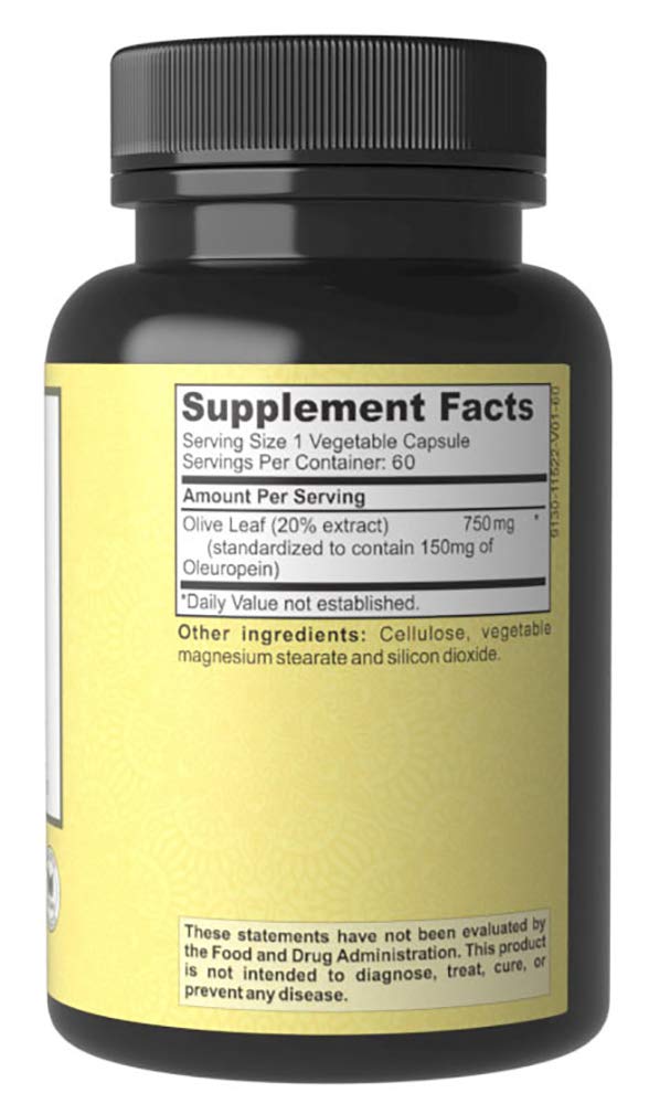 750mg olive leaf extract dosage