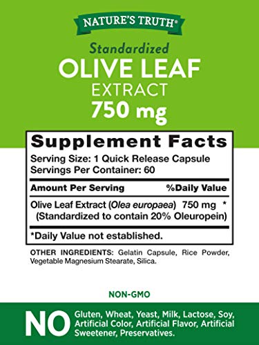 750mg olive leaf extract dosage