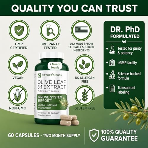 750mg olive leaf for heart health