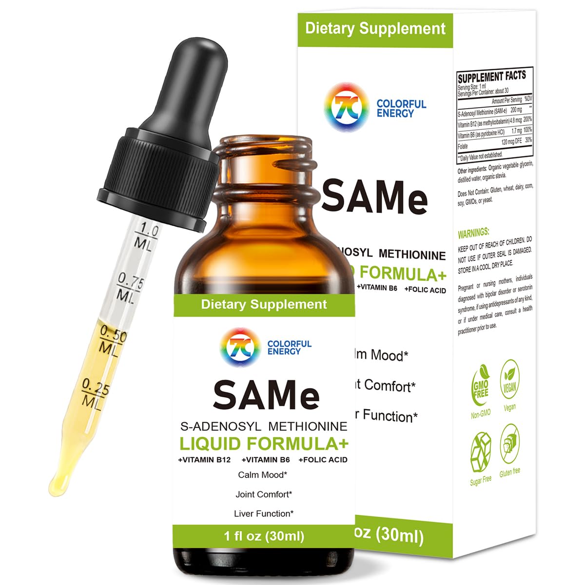 7c SAM-e liquid supplement benefits