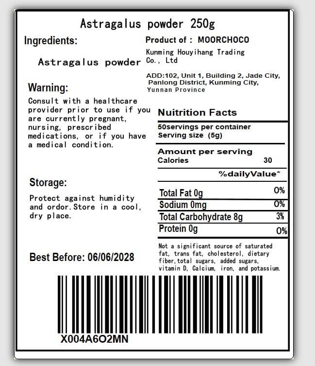 8.81 oz astragalus powder for natural wellness