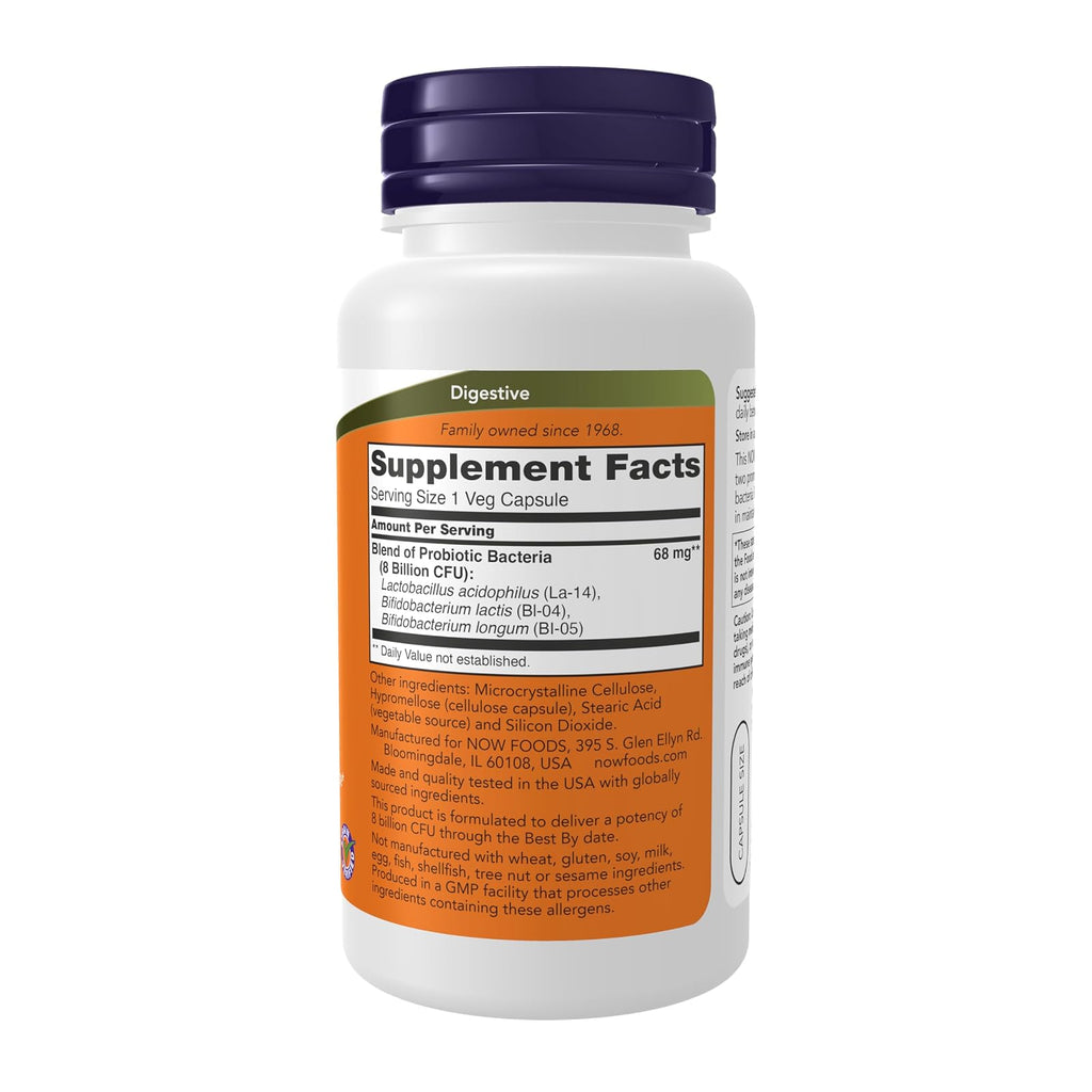 8 billion CFU Acidophilus & Bifidus capsules