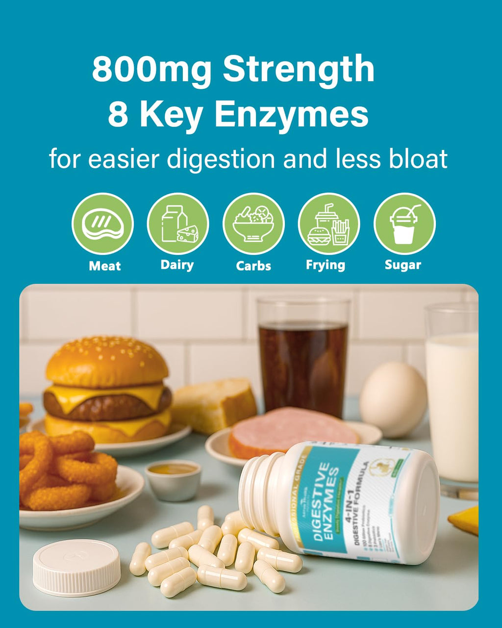 8 enzymes for optimal digestion