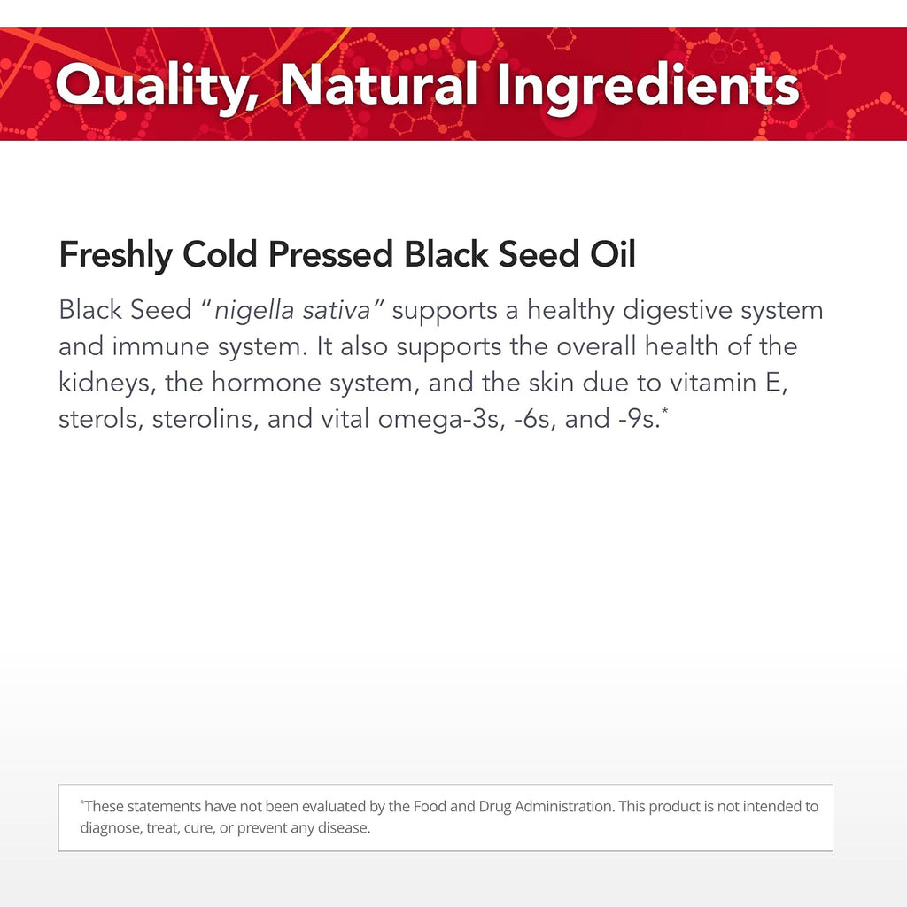 8 fl oz black seed oil bottle